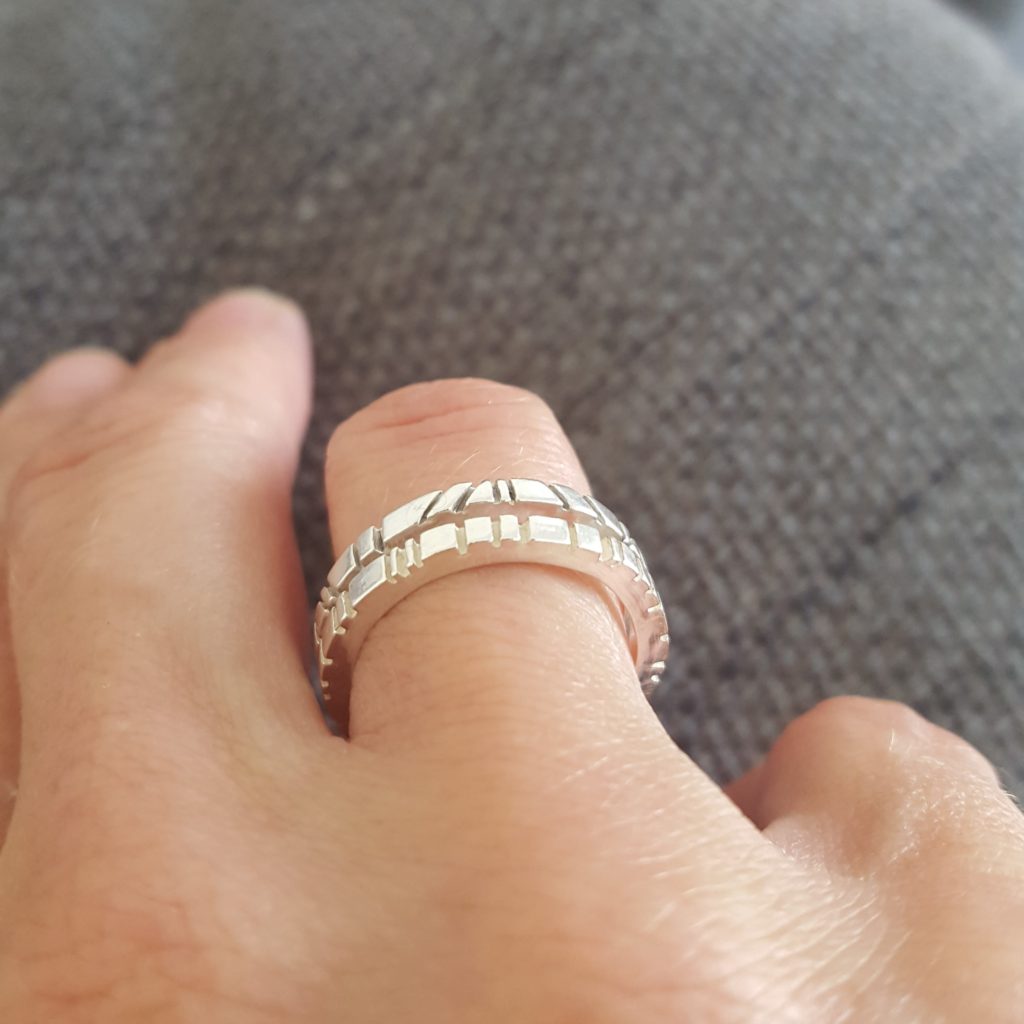 Handmade silver cog rings - Jude Karnon Jewellery